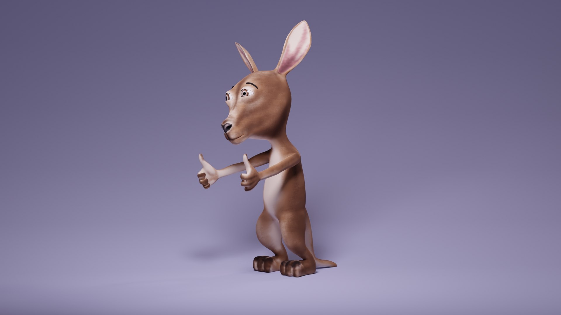 Toon Humanoid Kangaroo 3D Model - TurboSquid 1774541