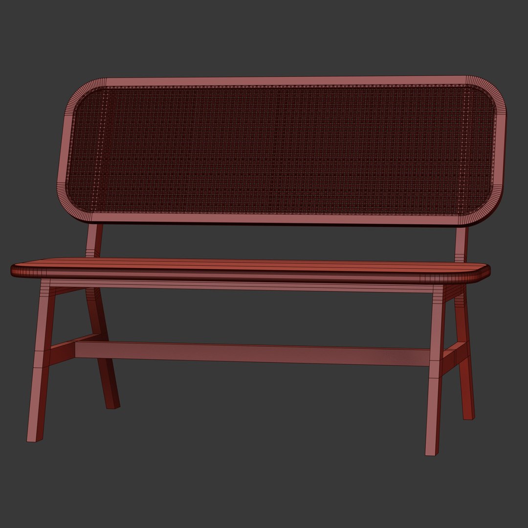 Garden bench 3D model - TurboSquid 1660189