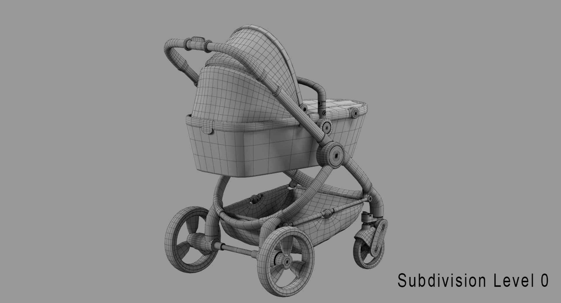3D Icandy Peach Carrycot Model - TurboSquid 1410417