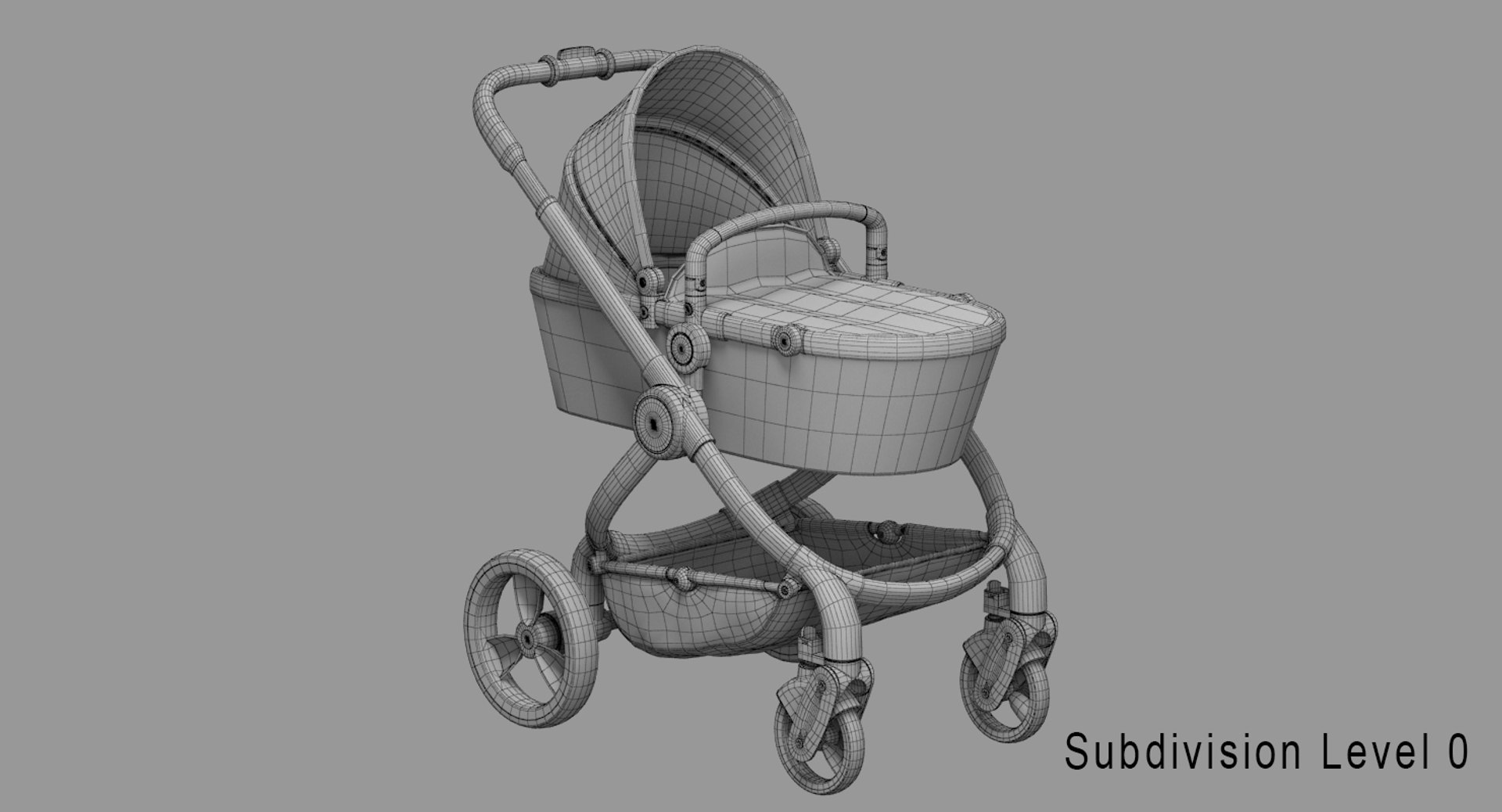 3D Icandy Peach Carrycot Model - TurboSquid 1410417