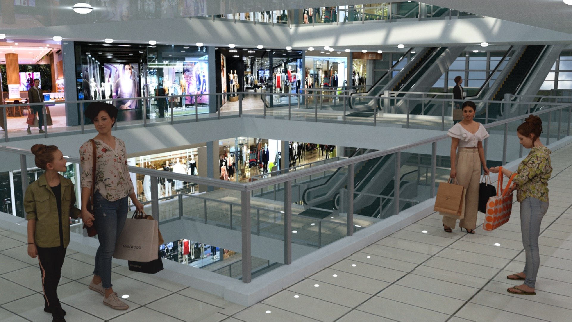 3D Shopping Mall Model - TurboSquid 2107616