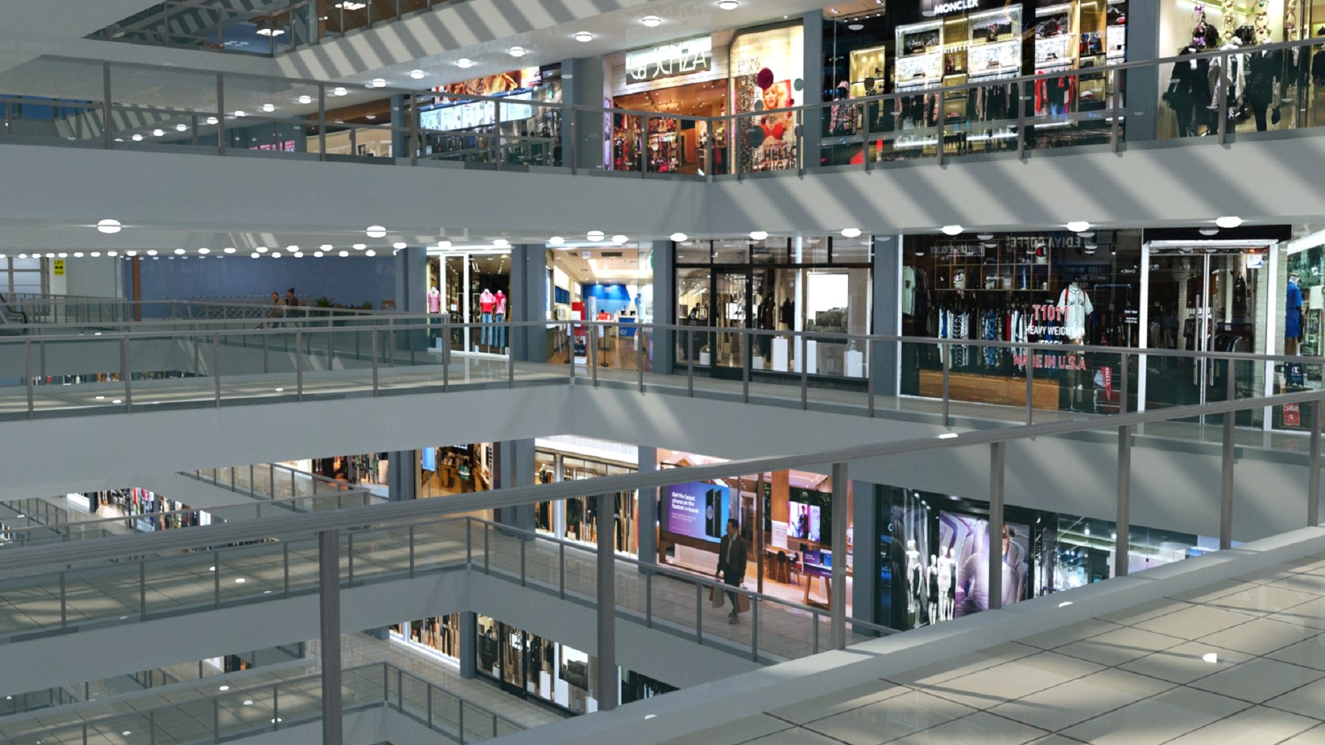 3D Shopping Mall Model - TurboSquid 2107616