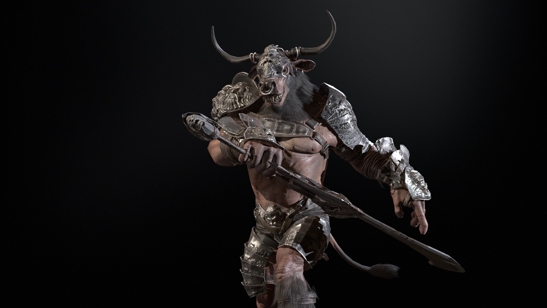 3D Cretan Minotaur Model - TurboSquid 2115510