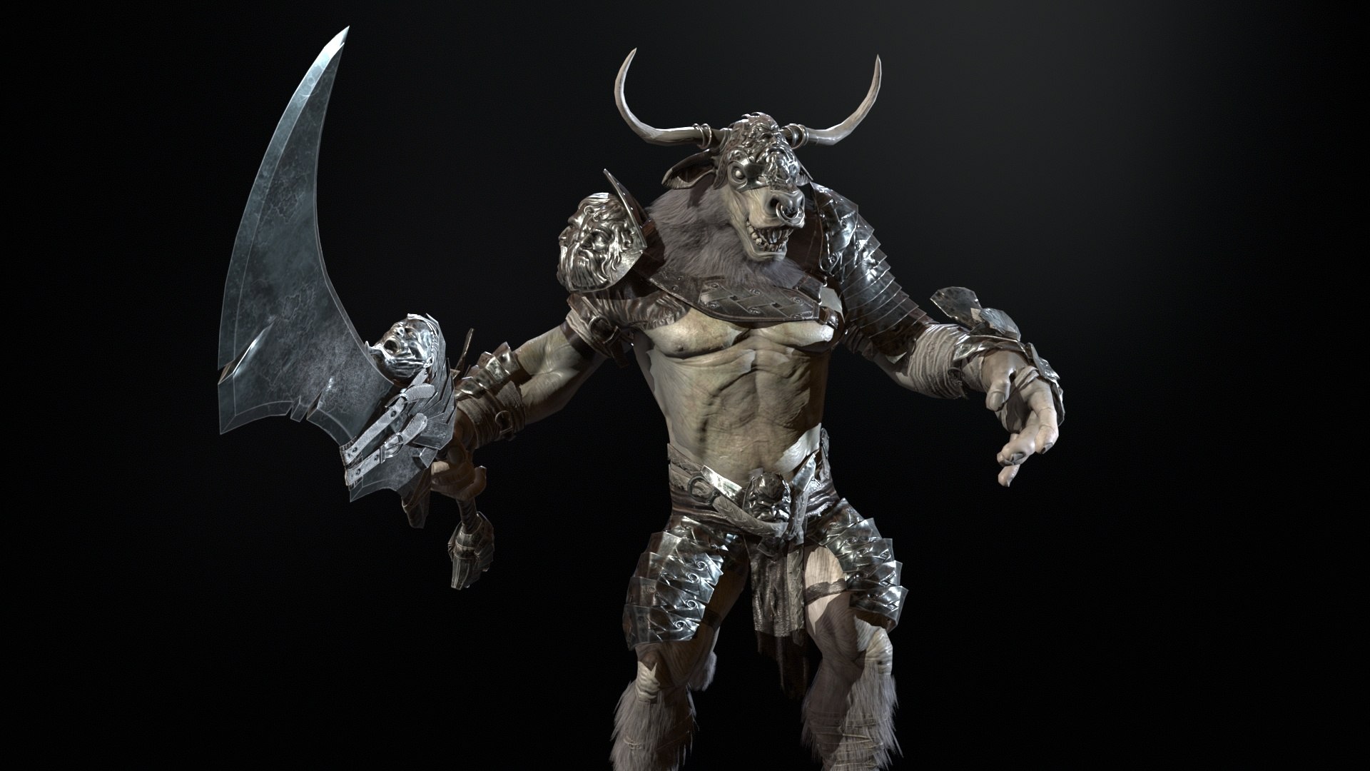 3D Cretan Minotaur Model - TurboSquid 2115510