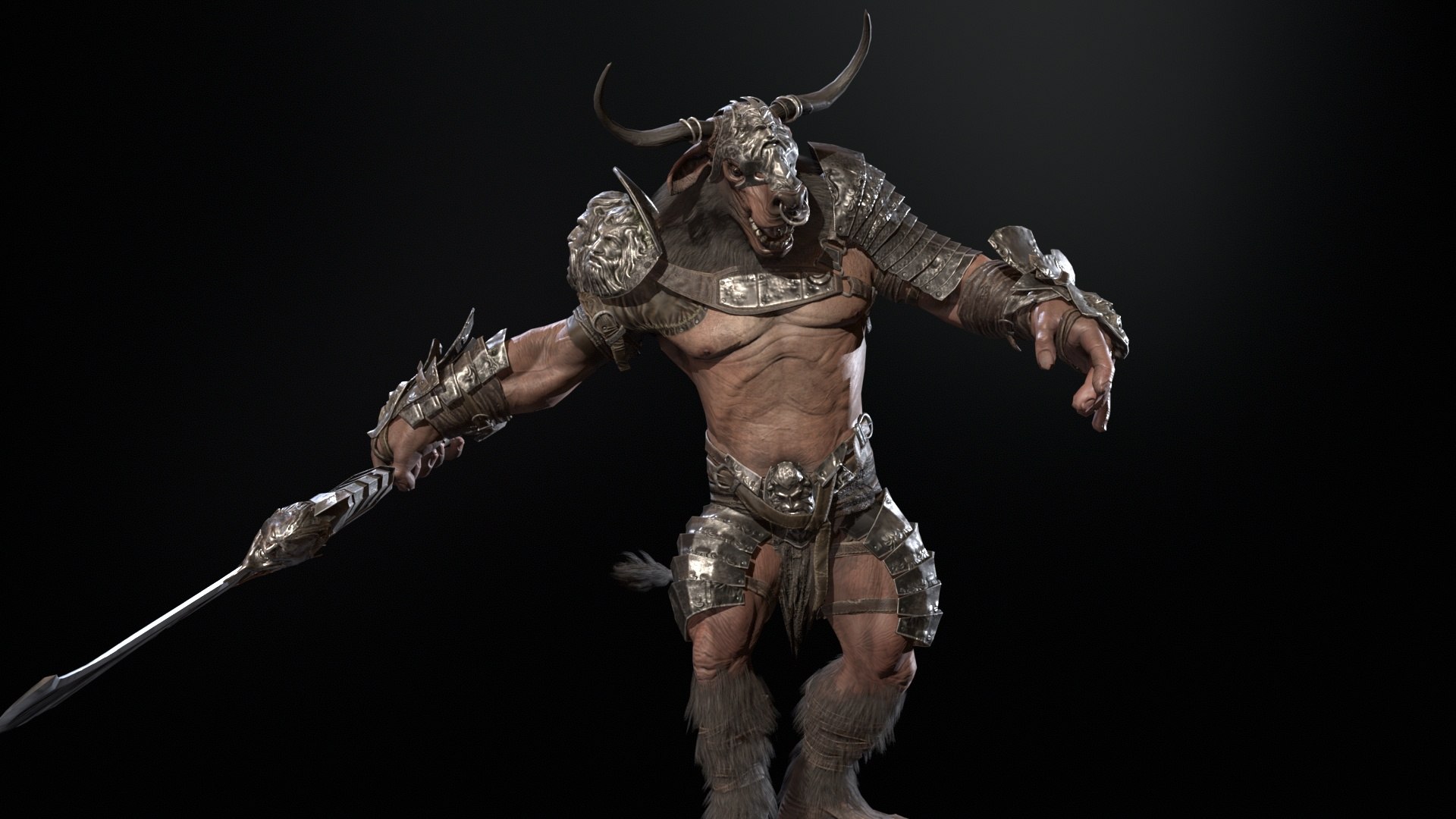 3D Cretan Minotaur Model - TurboSquid 2115510