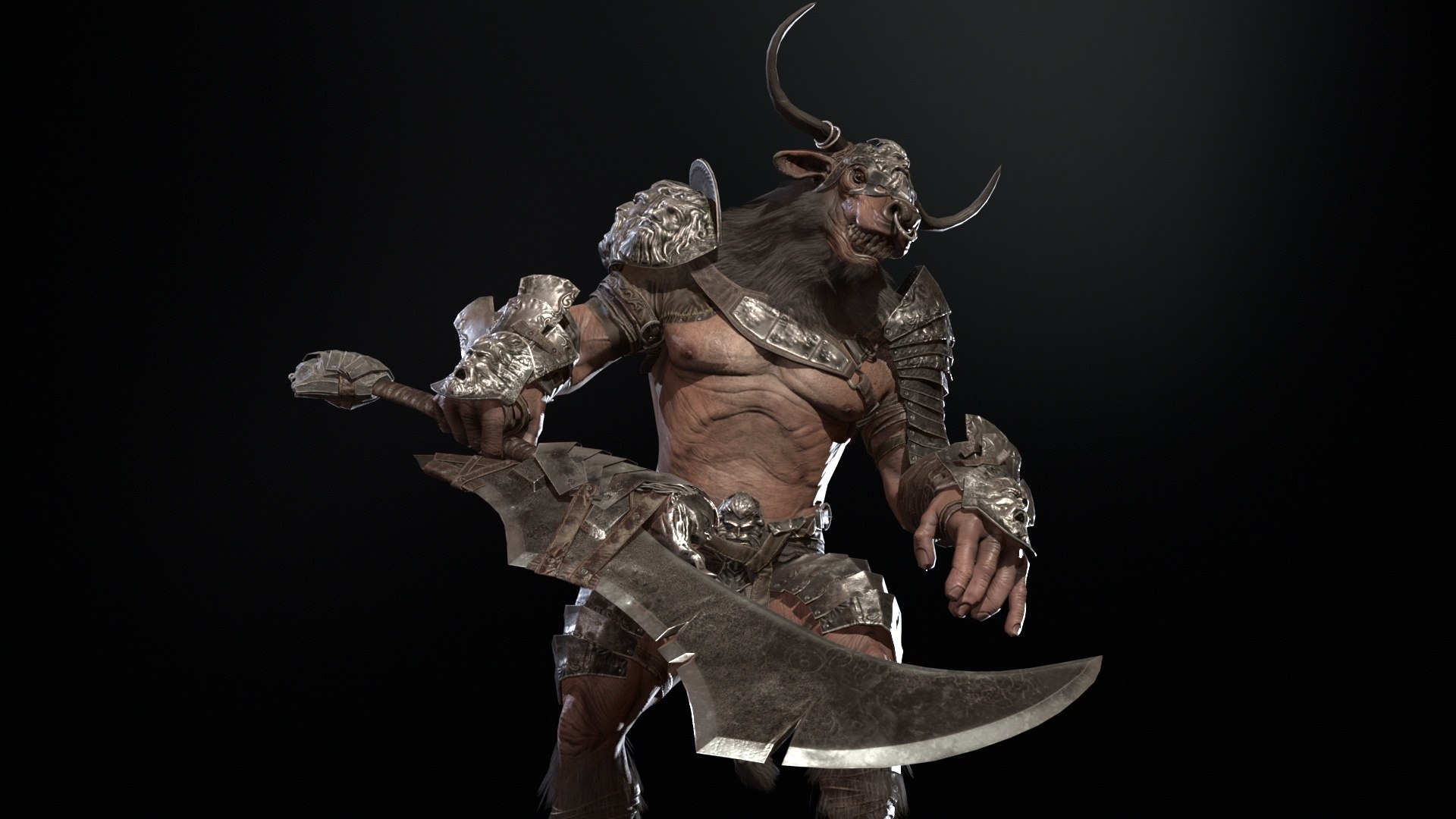 3D Cretan Minotaur Model - TurboSquid 2115510