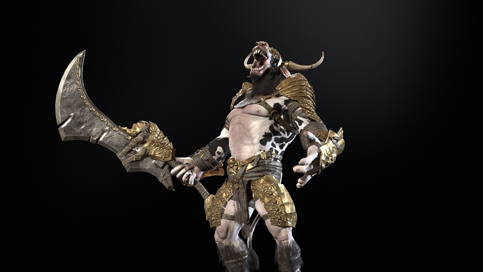 3D Cretan Minotaur model - TurboSquid 2115510