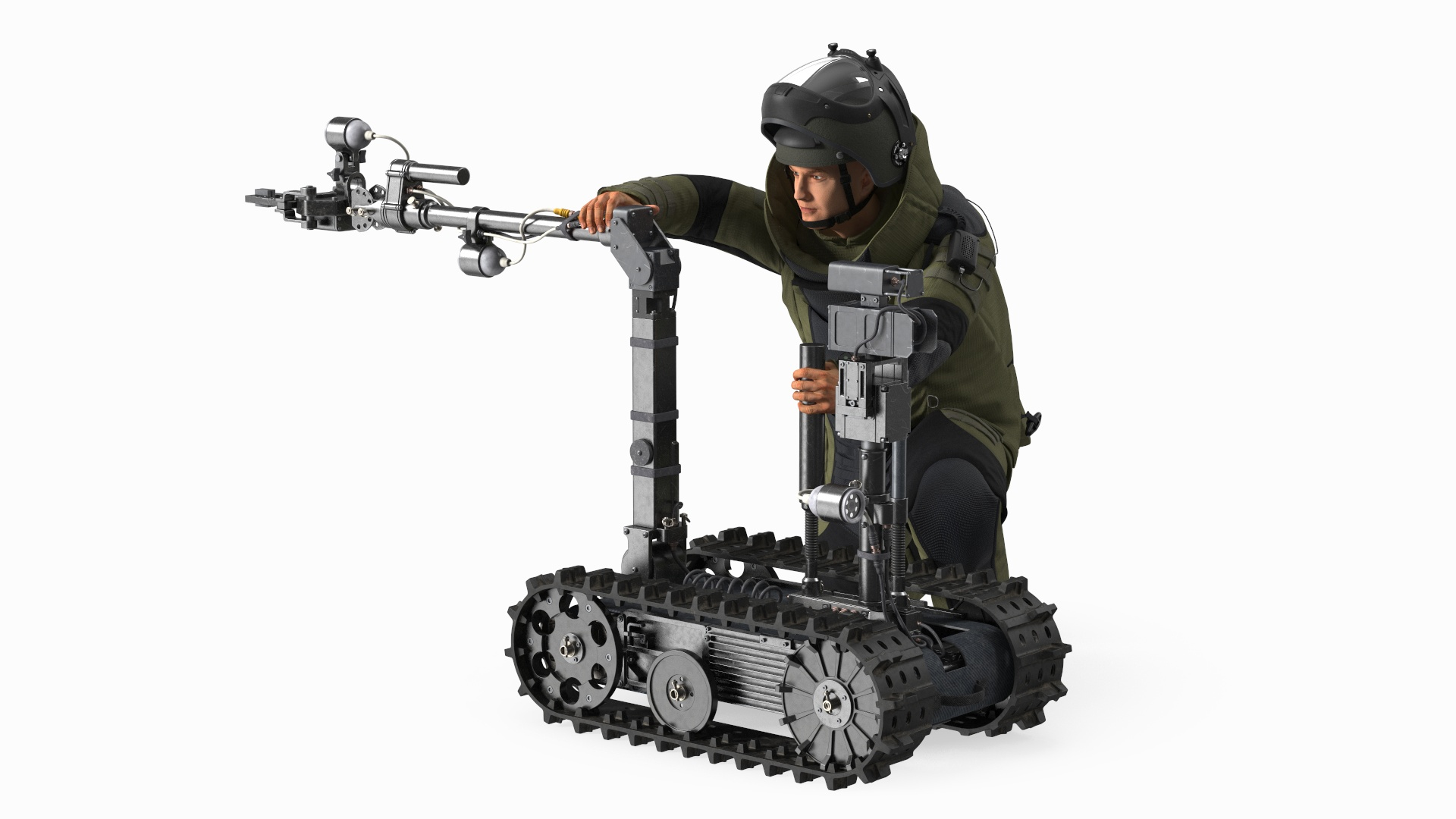 3D EOD 10 Bomb Suit And Robot - TurboSquid 2284096