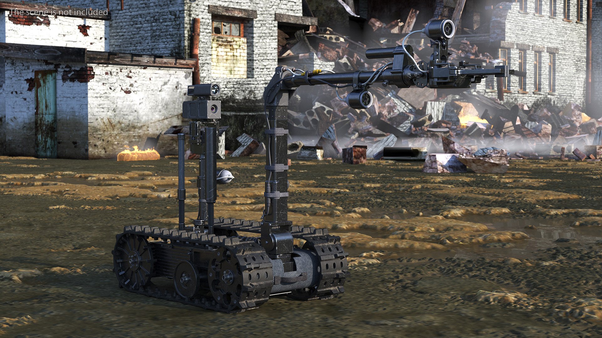 3D EOD 10 Bomb Suit And Robot - TurboSquid 2284096