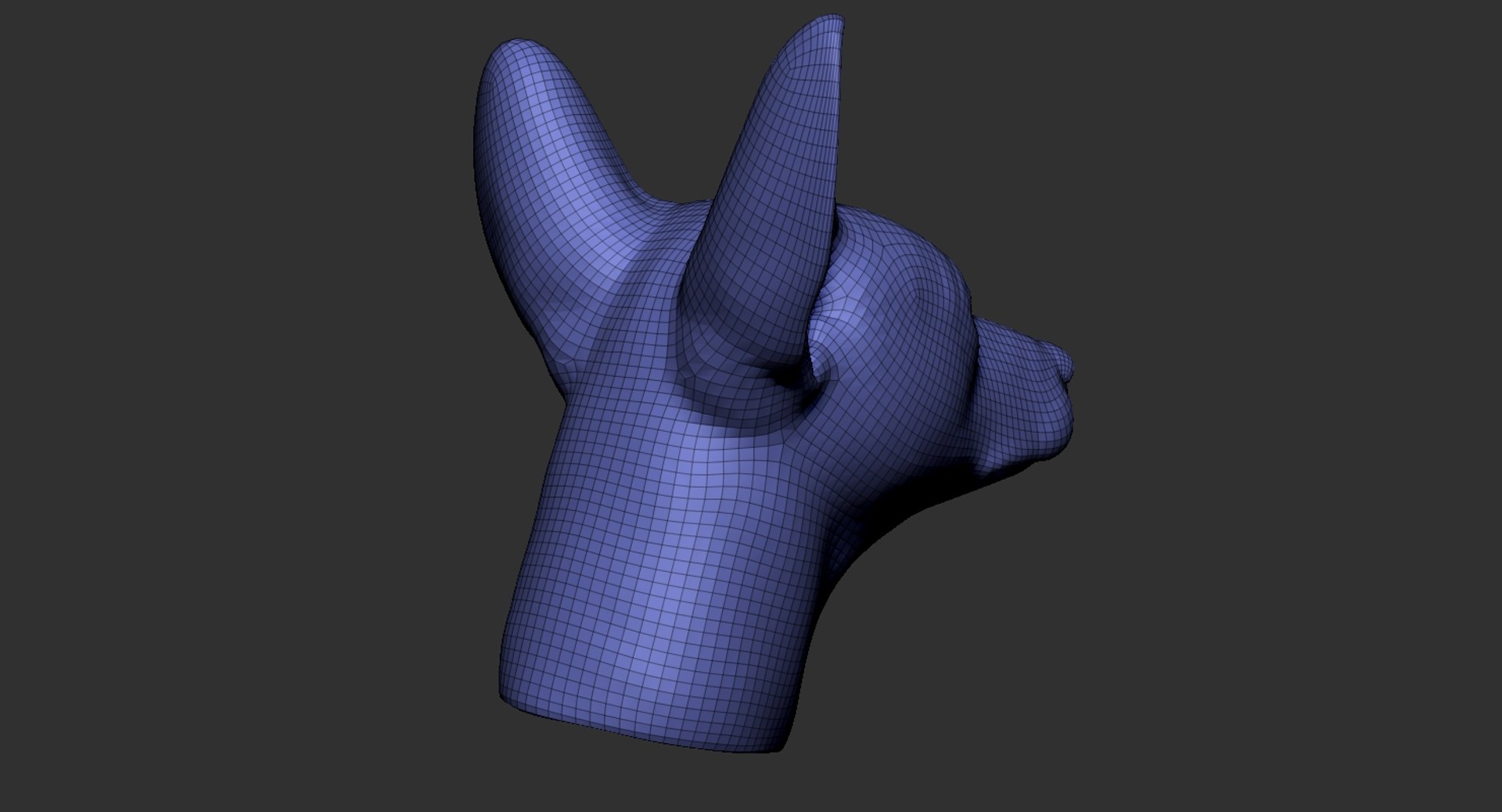 Dog Head Base Mesh 3D - TurboSquid 1427338