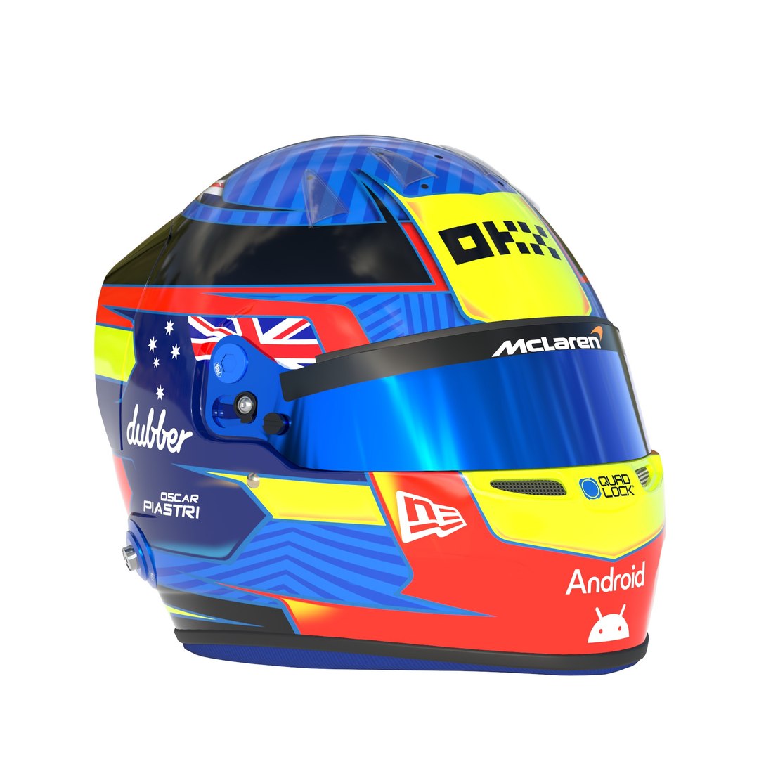 3D Model F1 Oscar Piastri Helmets 2024 - TurboSquid 2251924