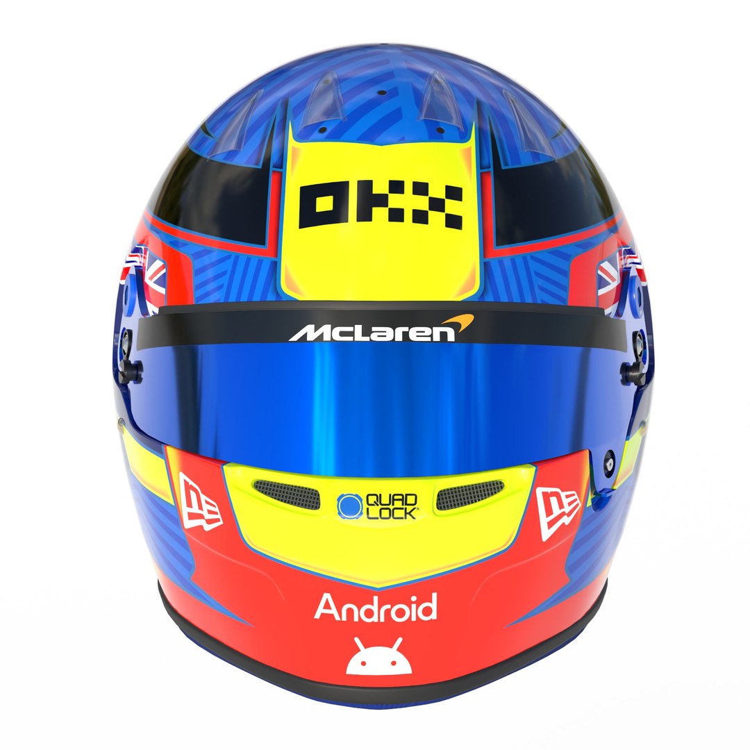 3D Model F1 Oscar Piastri Helmets 2024 - TurboSquid 2251924