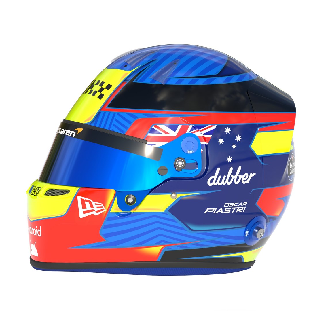 3D Model F1 Oscar Piastri Helmets 2024 - TurboSquid 2251924