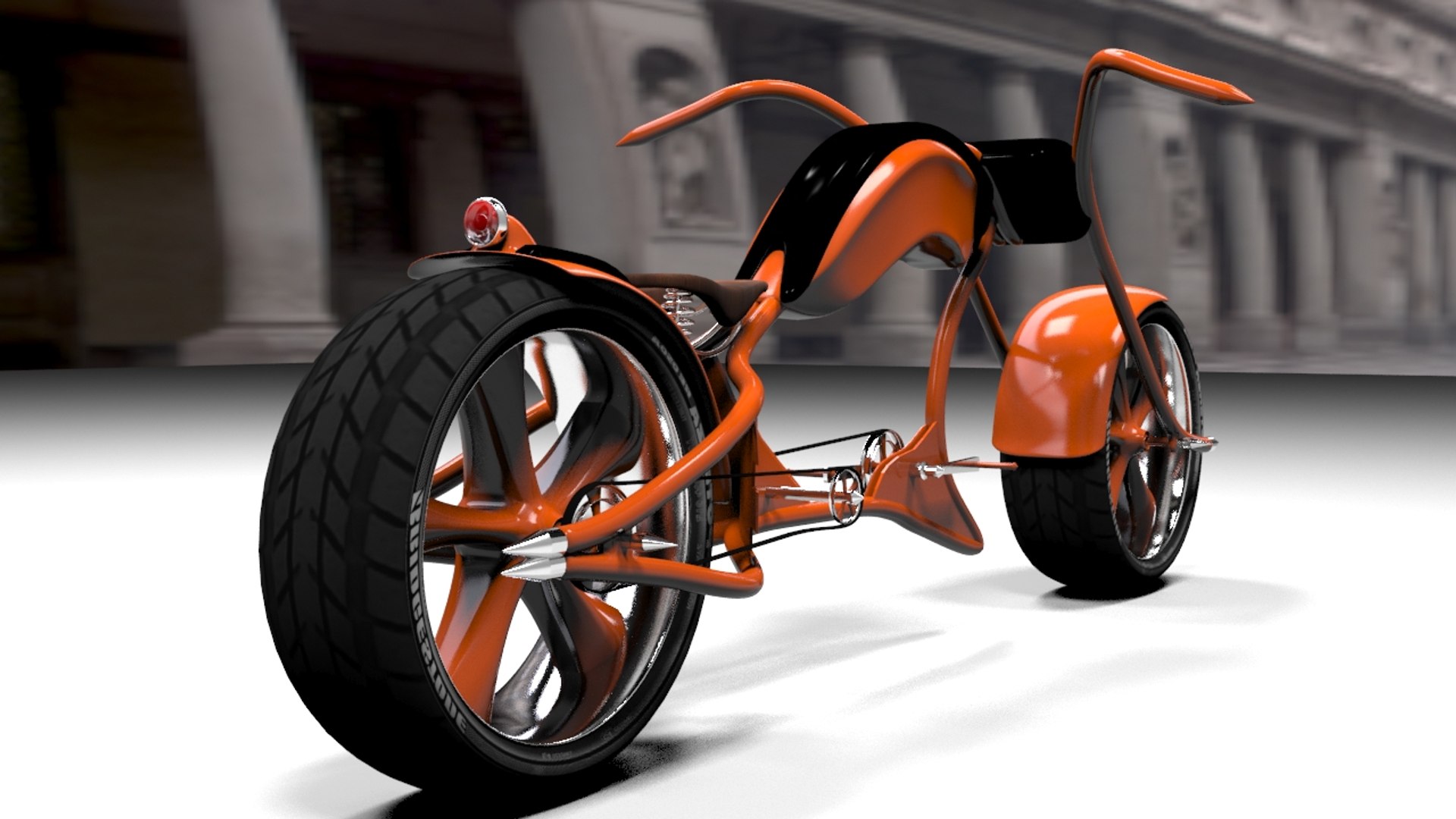 Custom Bicycle Cycle 3d Max