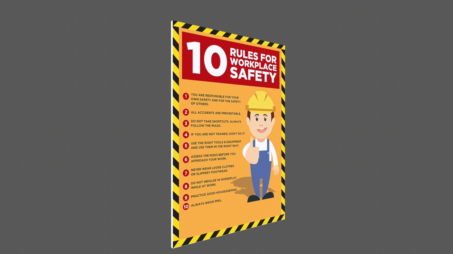 3D Model Safety Poster - TurboSquid 2334222