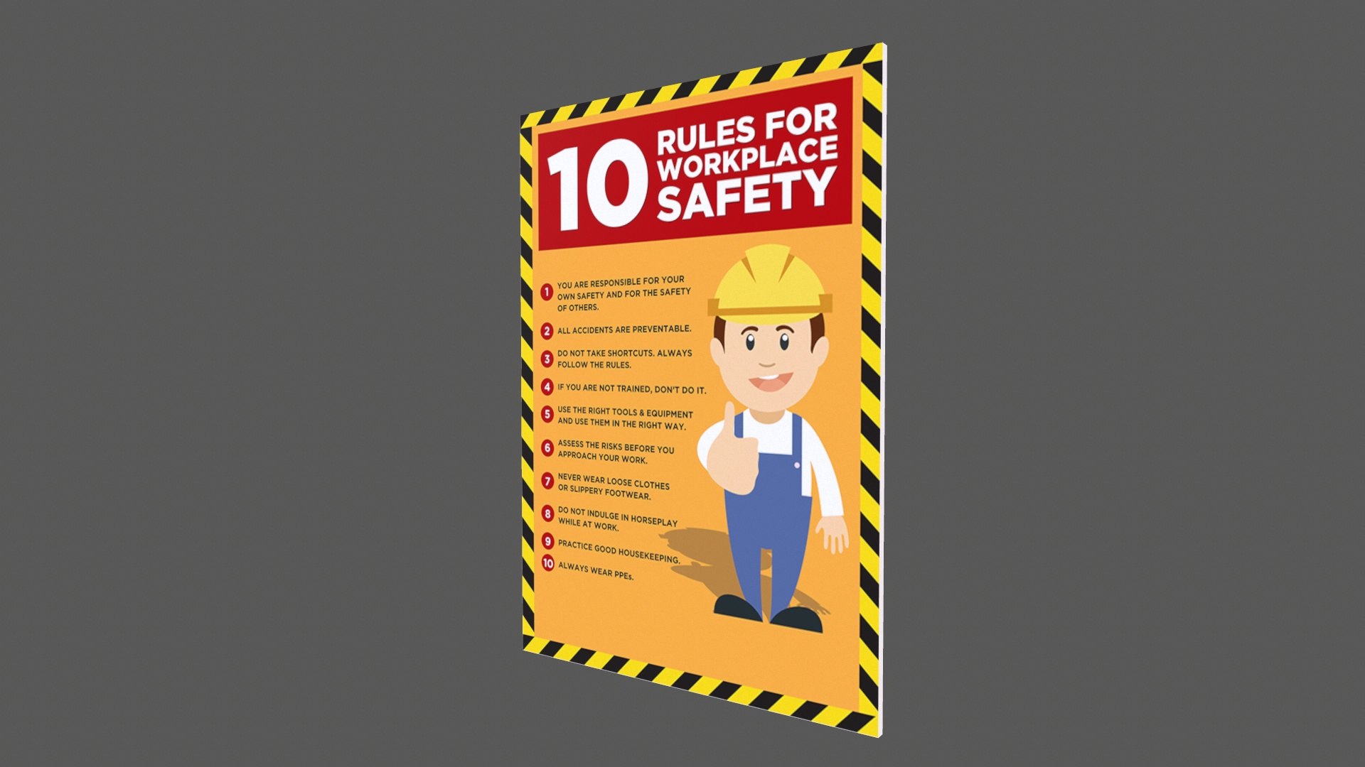 3D Model Safety Poster - TurboSquid 2334222