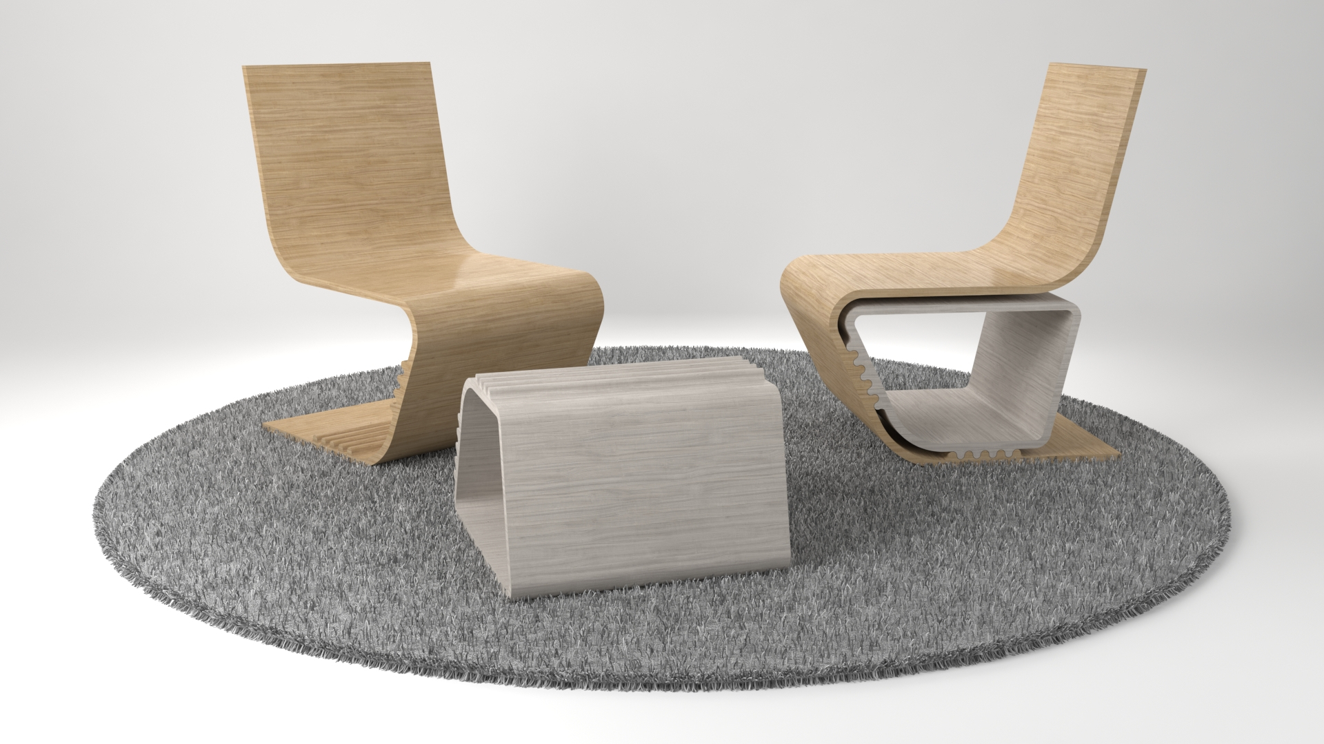 Modular Chair Seating 3D Model - TurboSquid 1561382