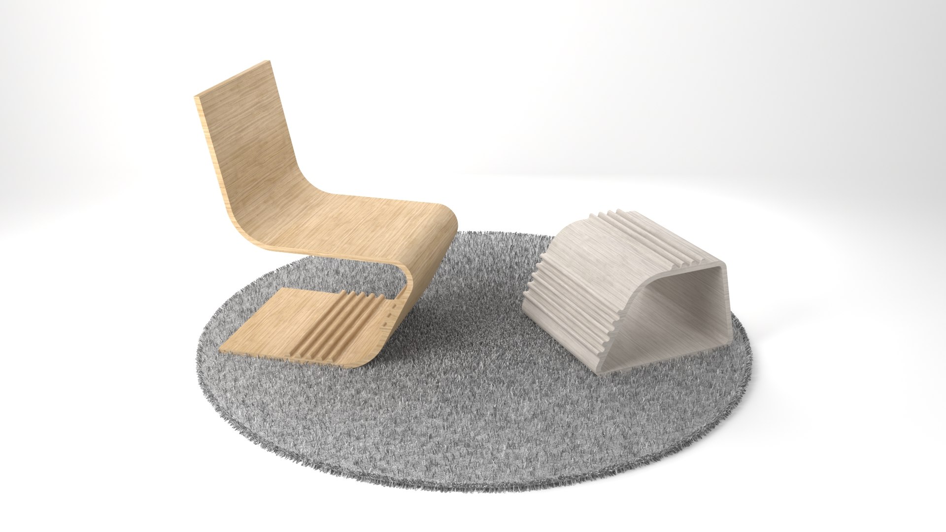 Modular Chair Seating 3D Model - TurboSquid 1561382