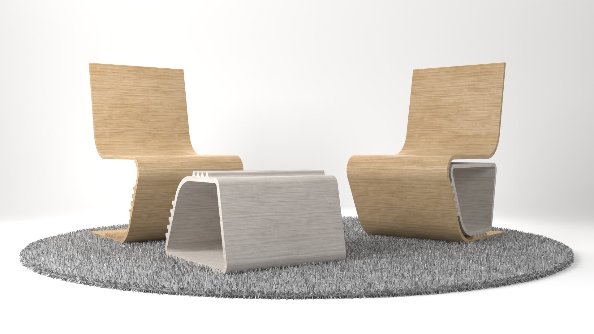 Modular Chair Seating 3D Model - TurboSquid 1561382