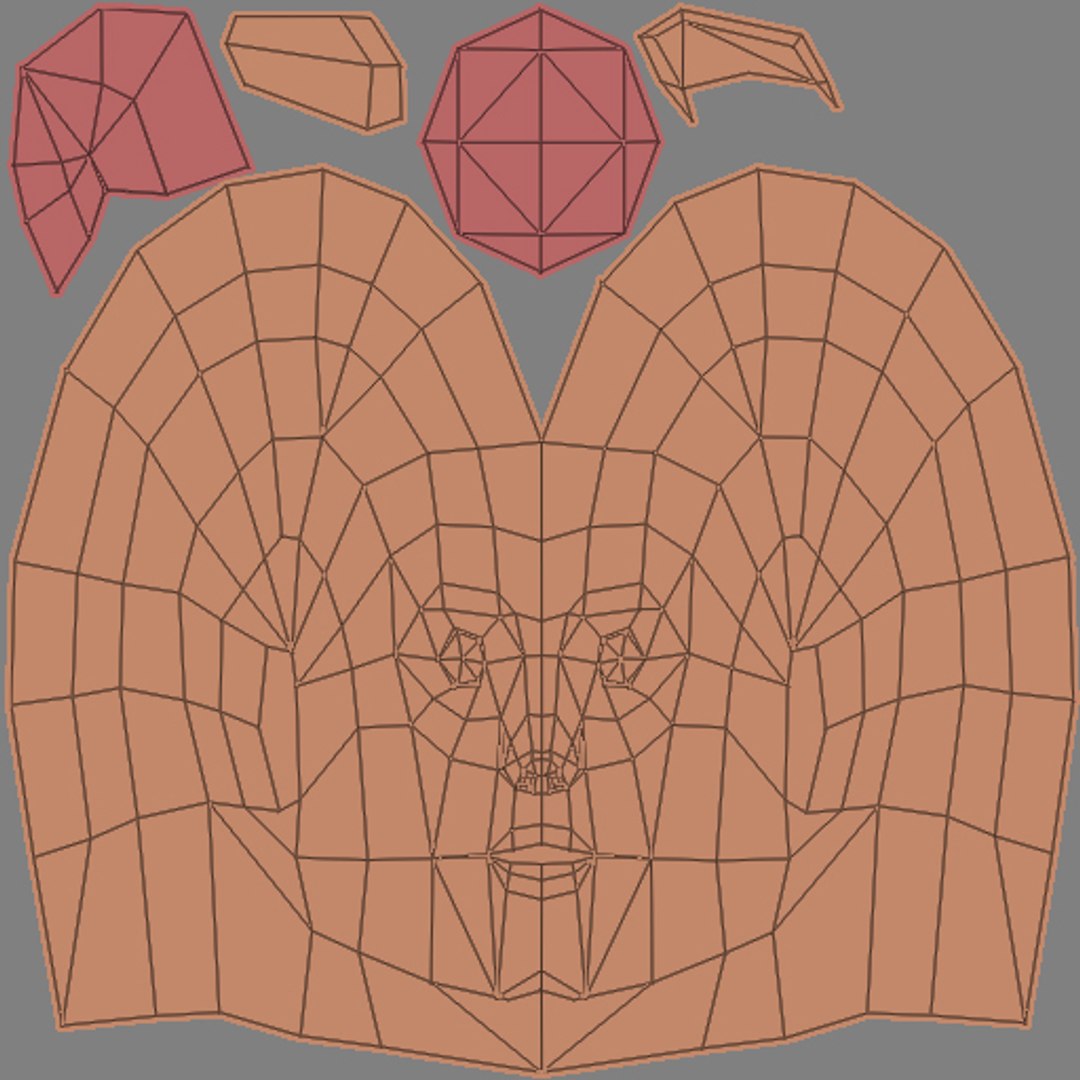 Basic Male Character Head 3d Model