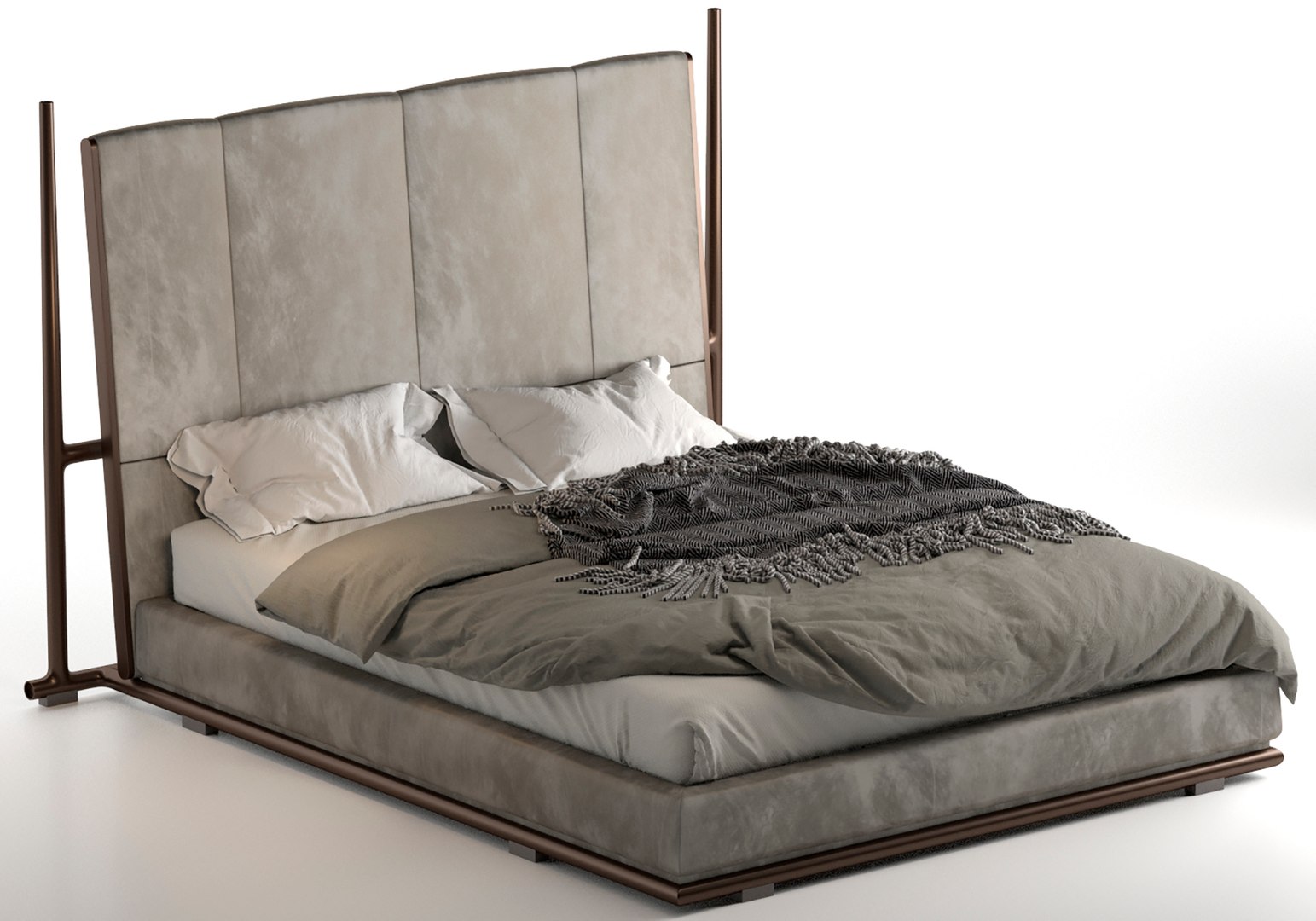 3D Icaro Bed Model - TurboSquid 1712231