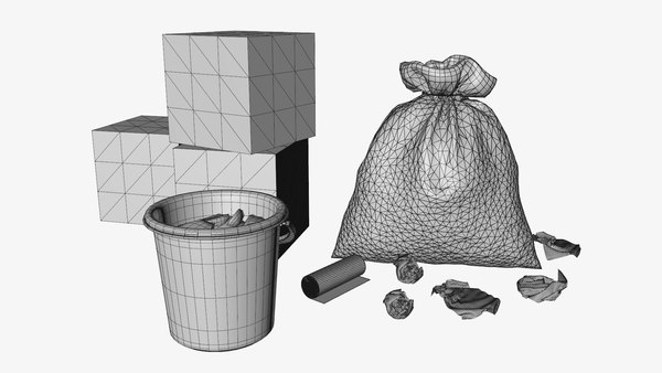 Trash model - TurboSquid 1466852