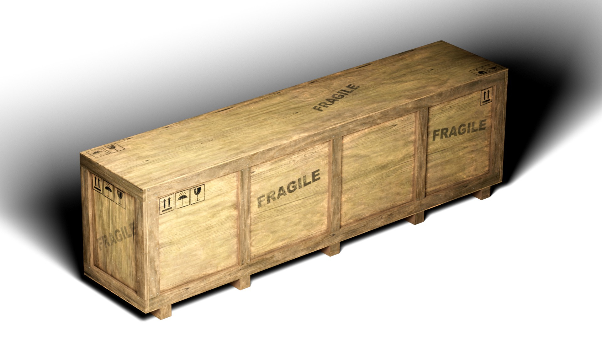 3D StorageTransport Crates - Pack Of 5 Different Sizes With 1 Texture ...