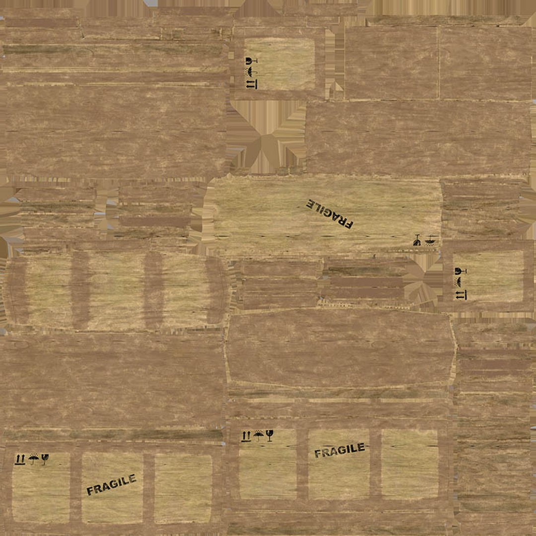 3D StorageTransport Crates - Pack Of 5 Different Sizes With 1 Texture ...