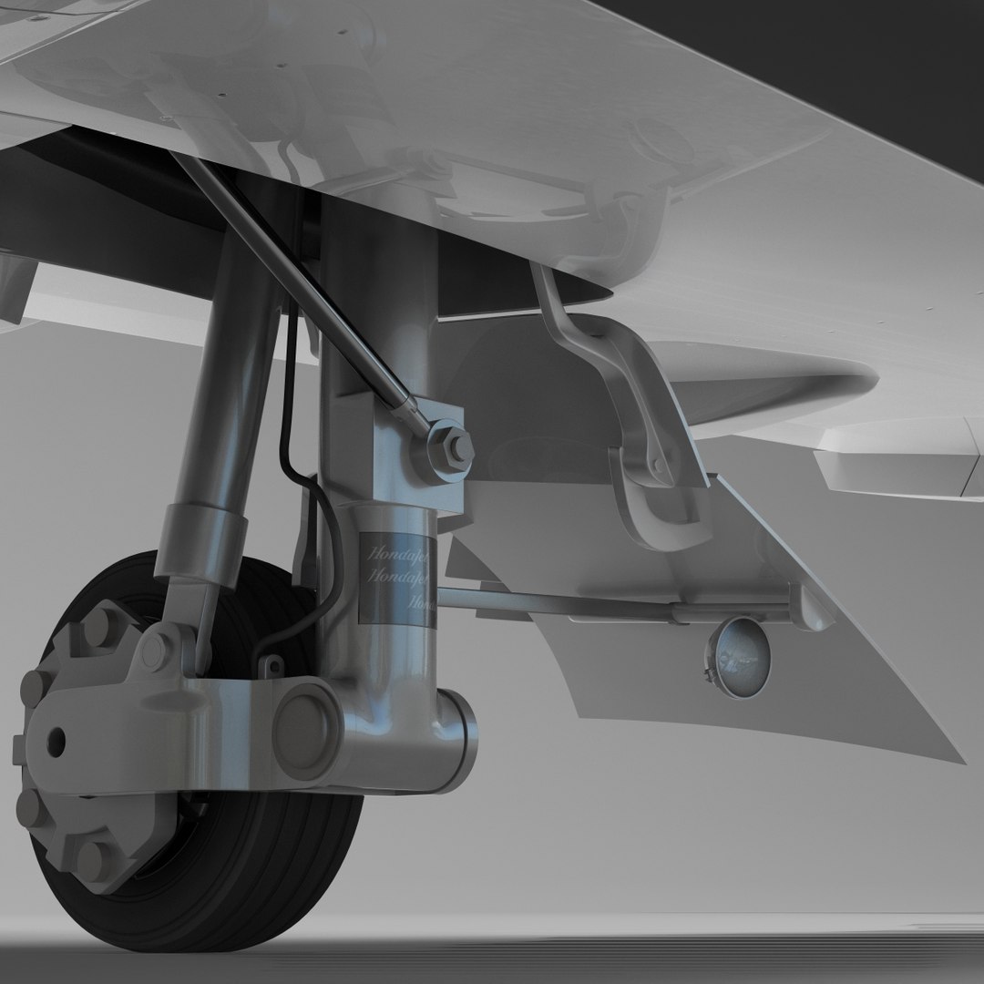 3d model of business jet honda ha-420