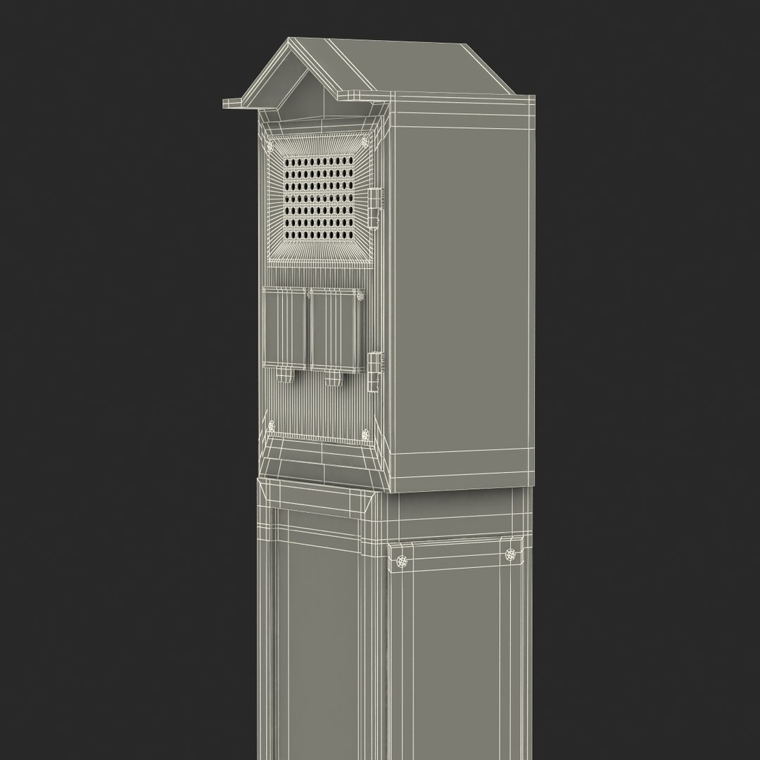 New York Police Box 3d Obj