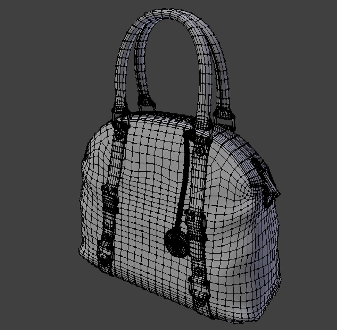 3d Model Handbag Bag Leather