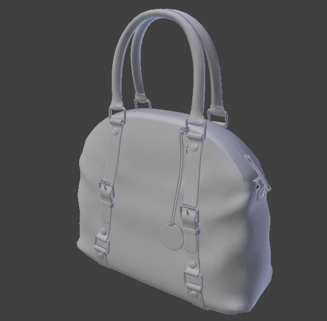 3d Model Handbag Bag Leather