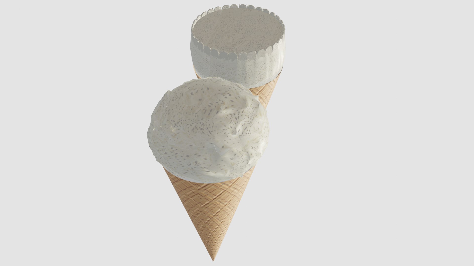 3D Ice Cream Cone Model - TurboSquid 1770690