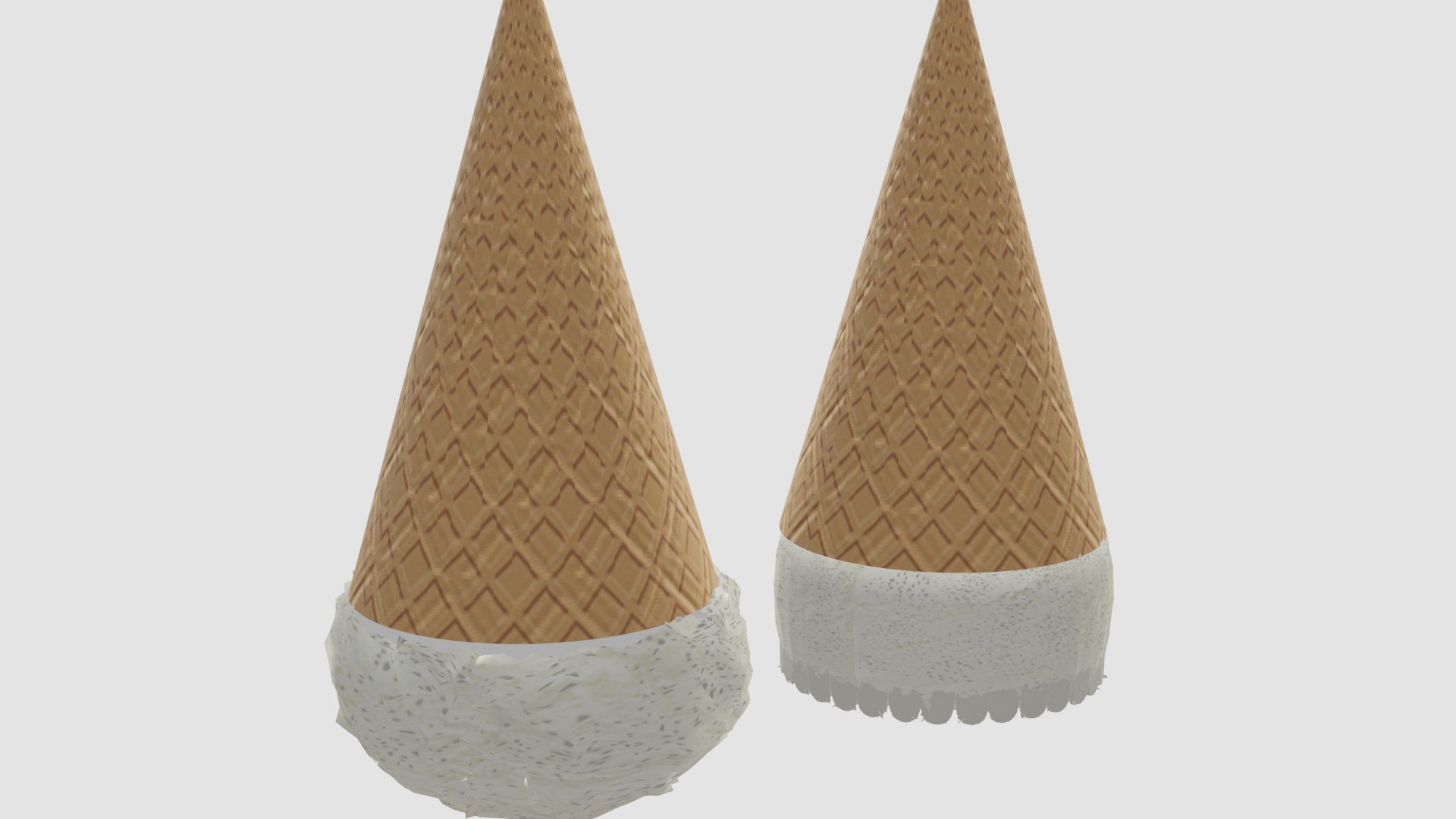 3D Ice Cream Cone Model - TurboSquid 1770690