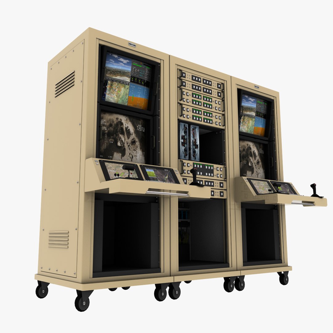 3d Model Drone Ground Exploitation Station