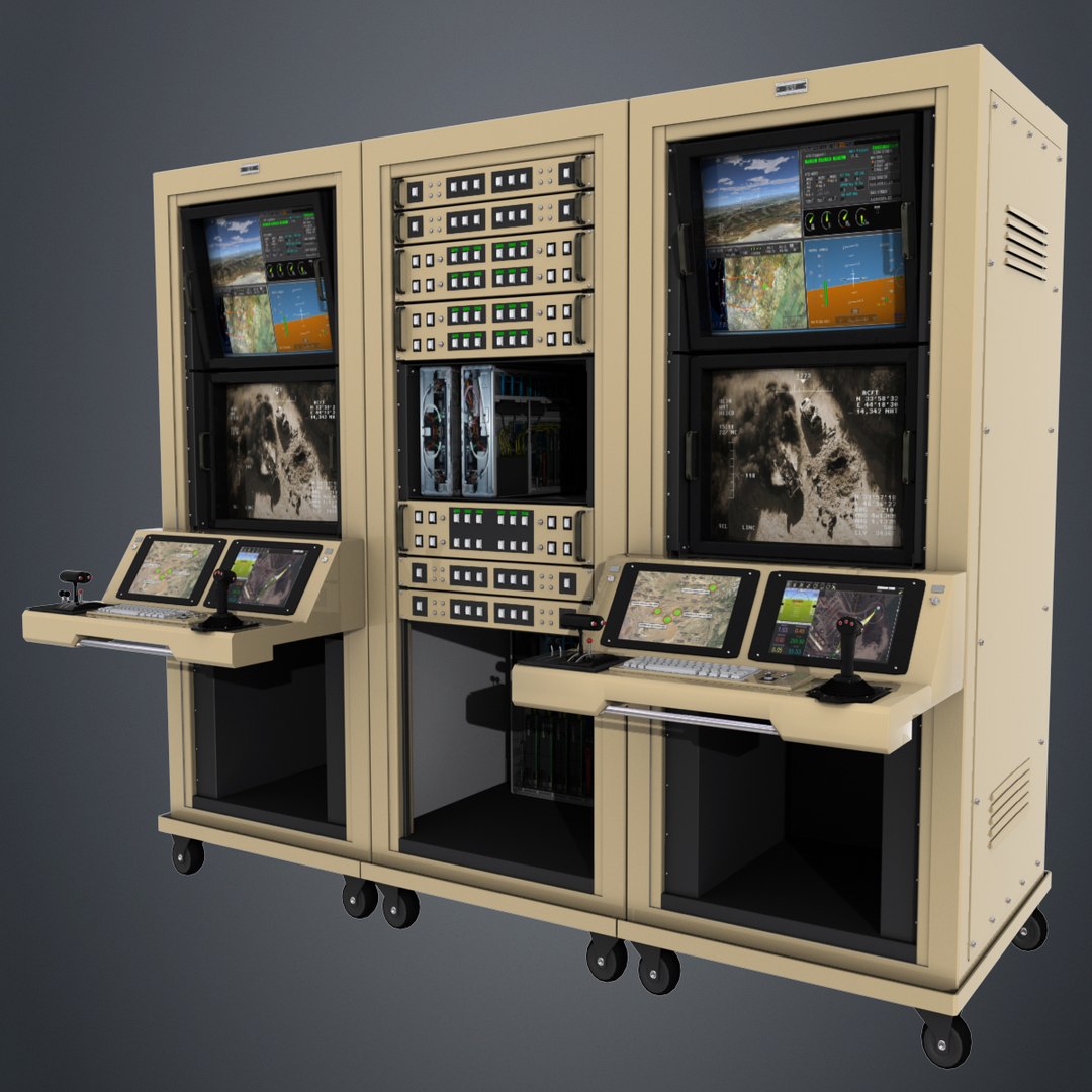 3d Model Drone Ground Exploitation Station