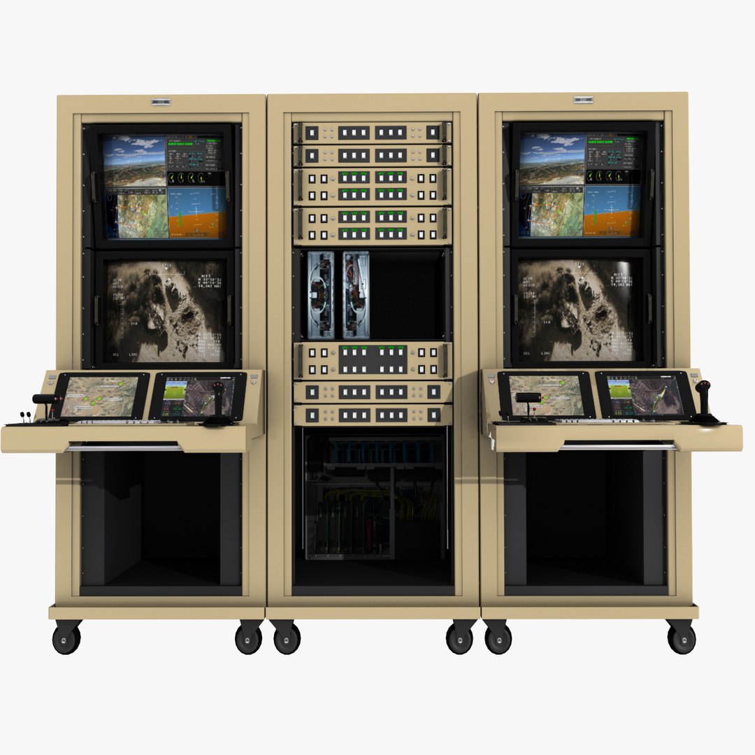 3d Model Drone Ground Exploitation Station