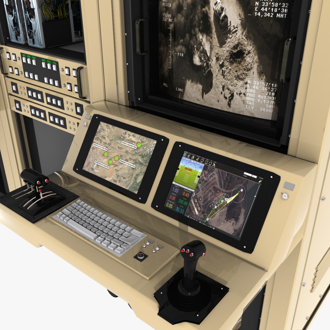 3d Model Drone Ground Exploitation Station