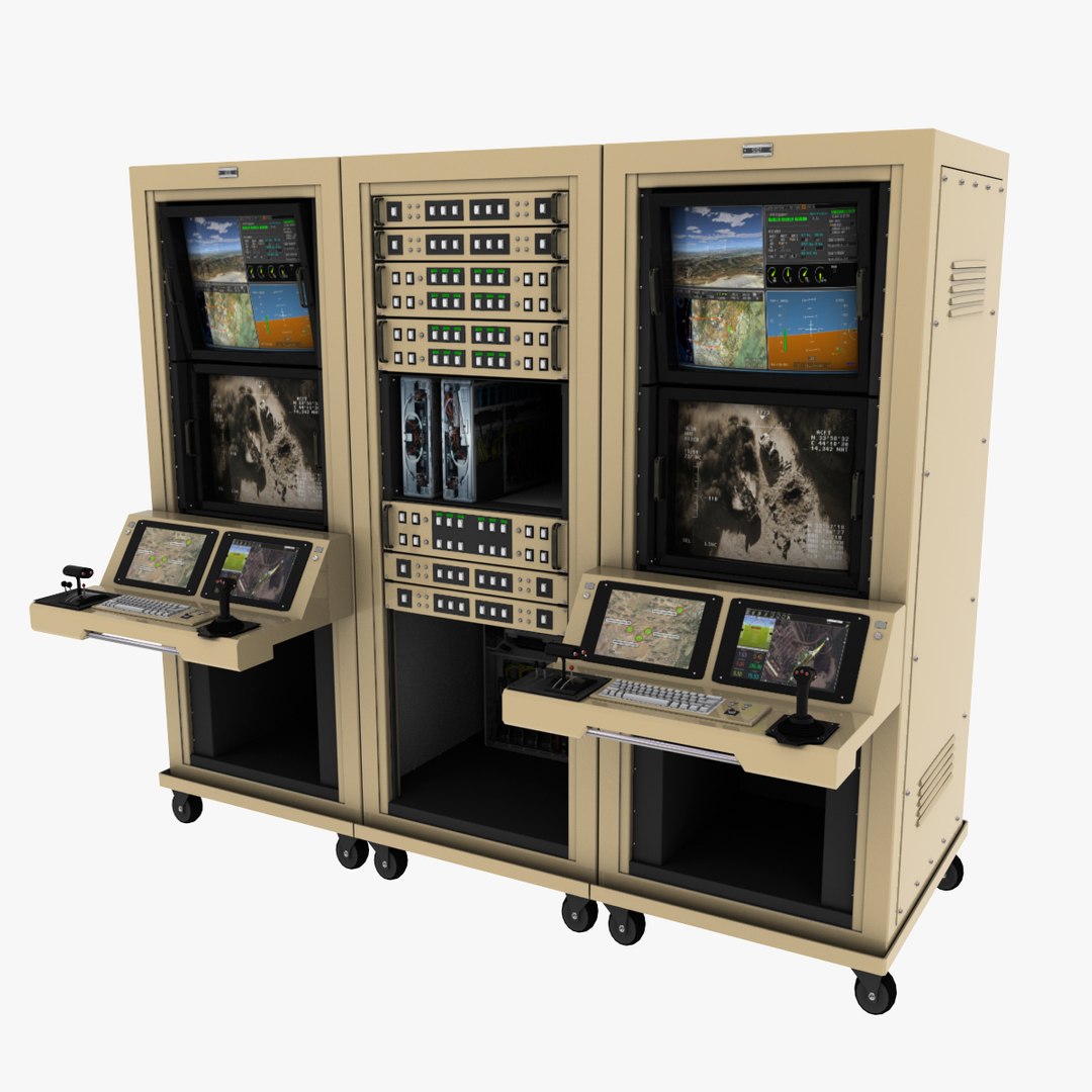 3d Model Drone Ground Exploitation Station