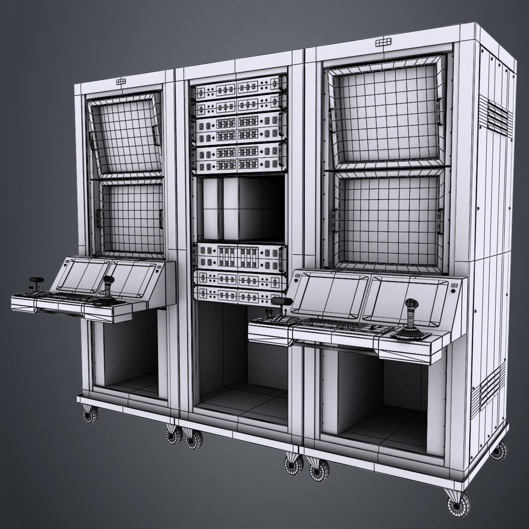 3d Model Drone Ground Exploitation Station