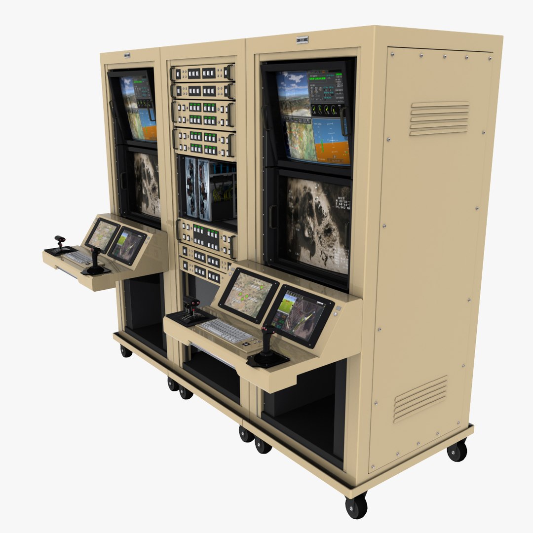 3d Model Drone Ground Exploitation Station