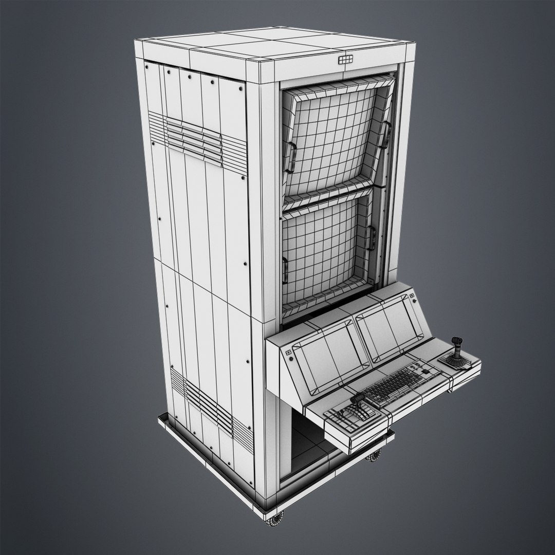 3d Model Drone Ground Exploitation Station