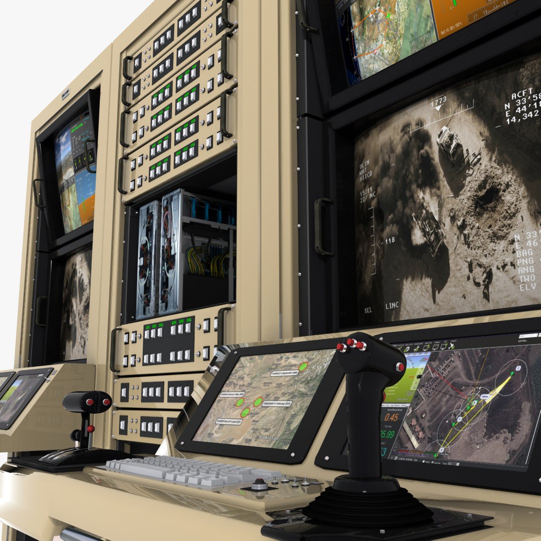3d Model Drone Ground Exploitation Station