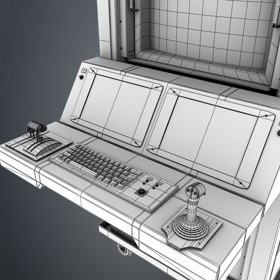 3d Model Drone Ground Exploitation Station