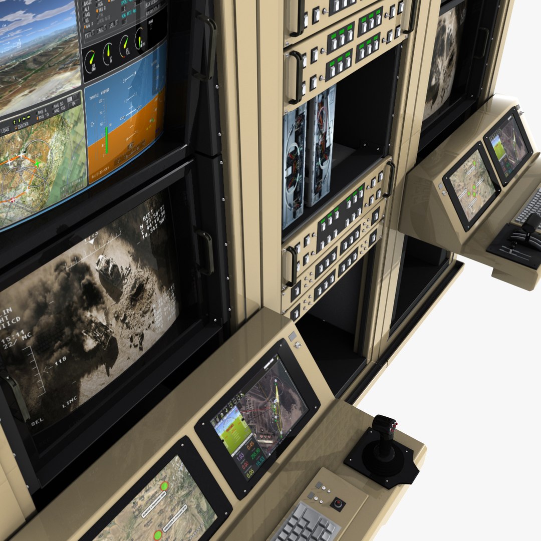 3d Model Drone Ground Exploitation Station