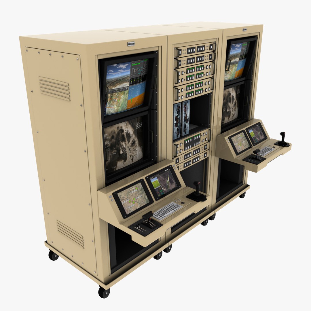 3d Model Drone Ground Exploitation Station