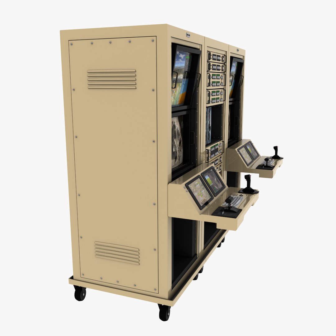 3d Model Drone Ground Exploitation Station