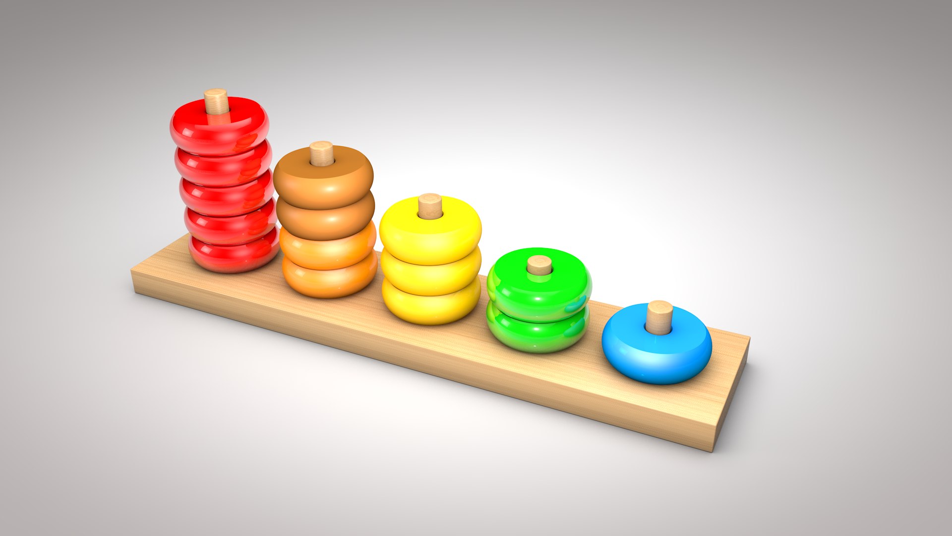 3D Wooden Math Toy - TurboSquid 1816817