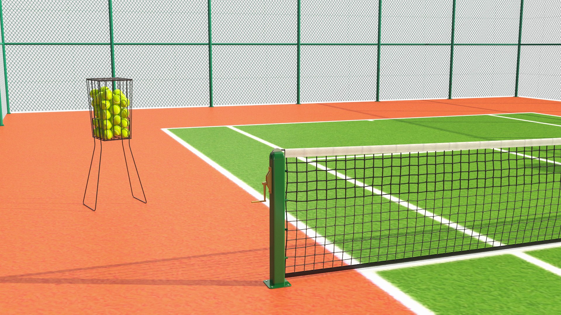3D model Tennis Court 01 - TurboSquid 2050369
