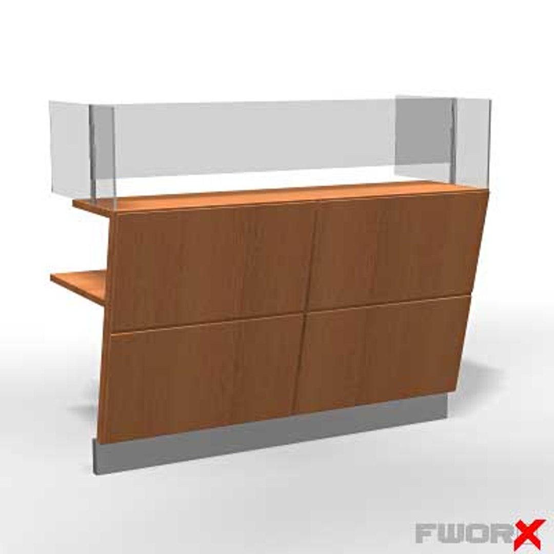 3d counter desk
